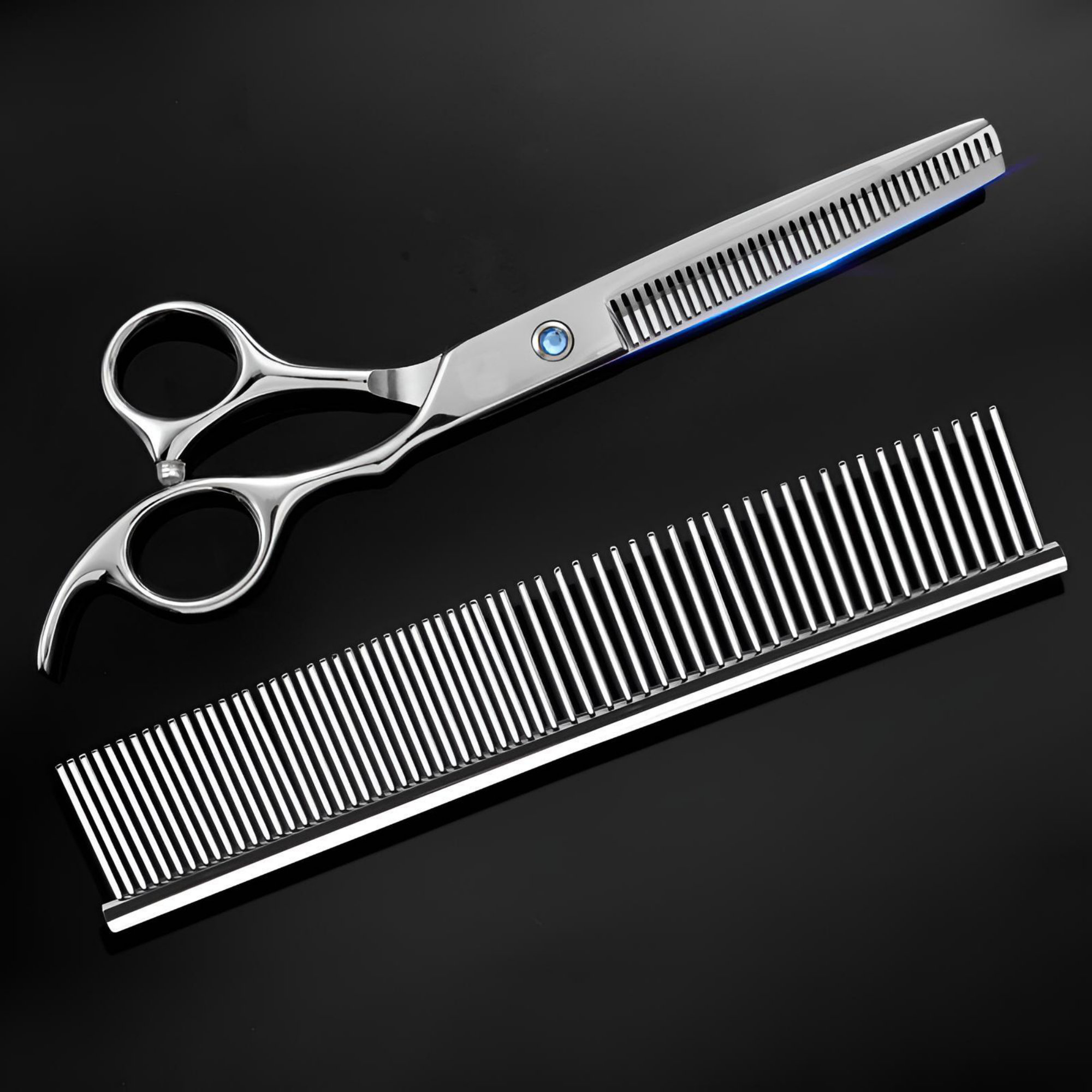 NUODA 7 Inch Dense Tooth Clipper+Sparse Comb, Specialized Grooming Tool ...