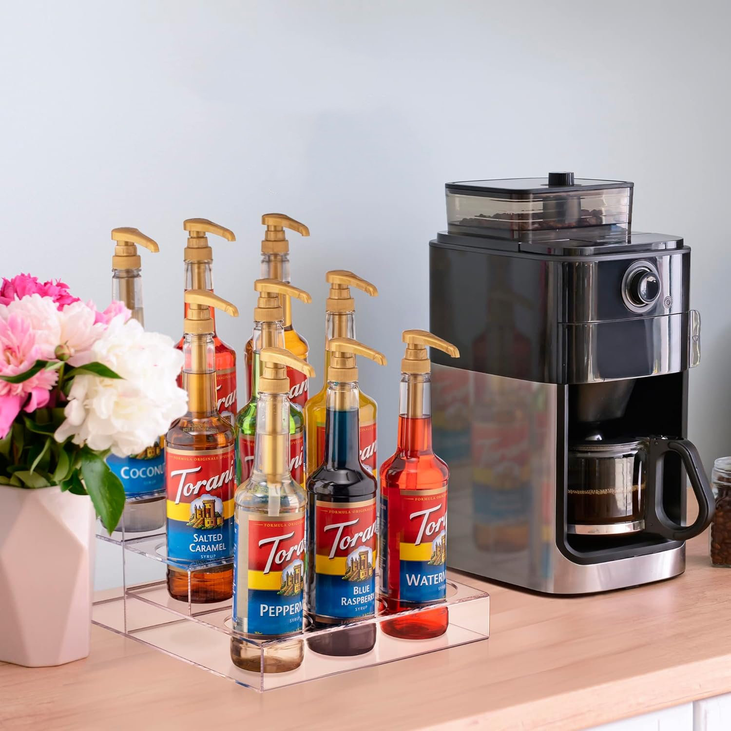 Prep & Savour Acrylic Coffee Syrup Organizer Rack - Wayfair Canada