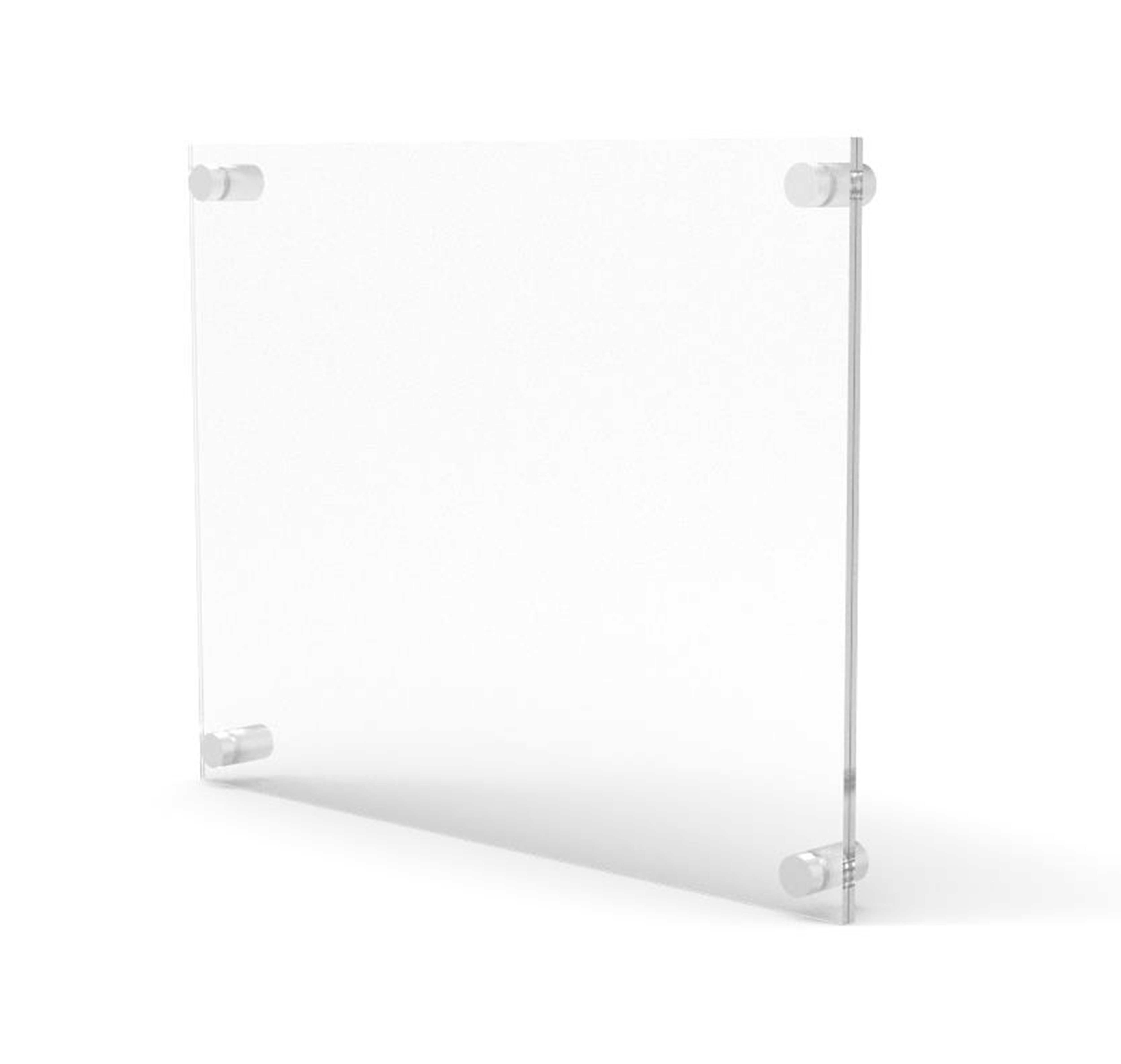 Latitude Run® 2 Sheets Acrylic Per Set Clear Sign Name Holder ...