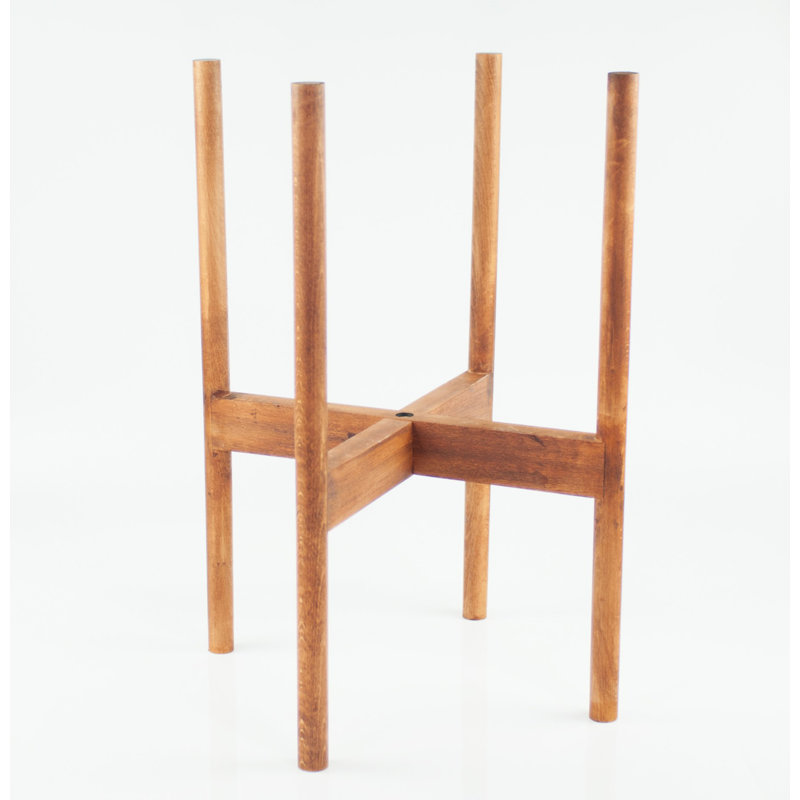 George Oliver Japera Square Corner Beech Plant Stand & Reviews | Wayfair