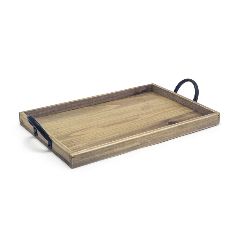 Front Of The House Rustic Wood™ Solid Wood Tray - Set of 2 & Reviews ...