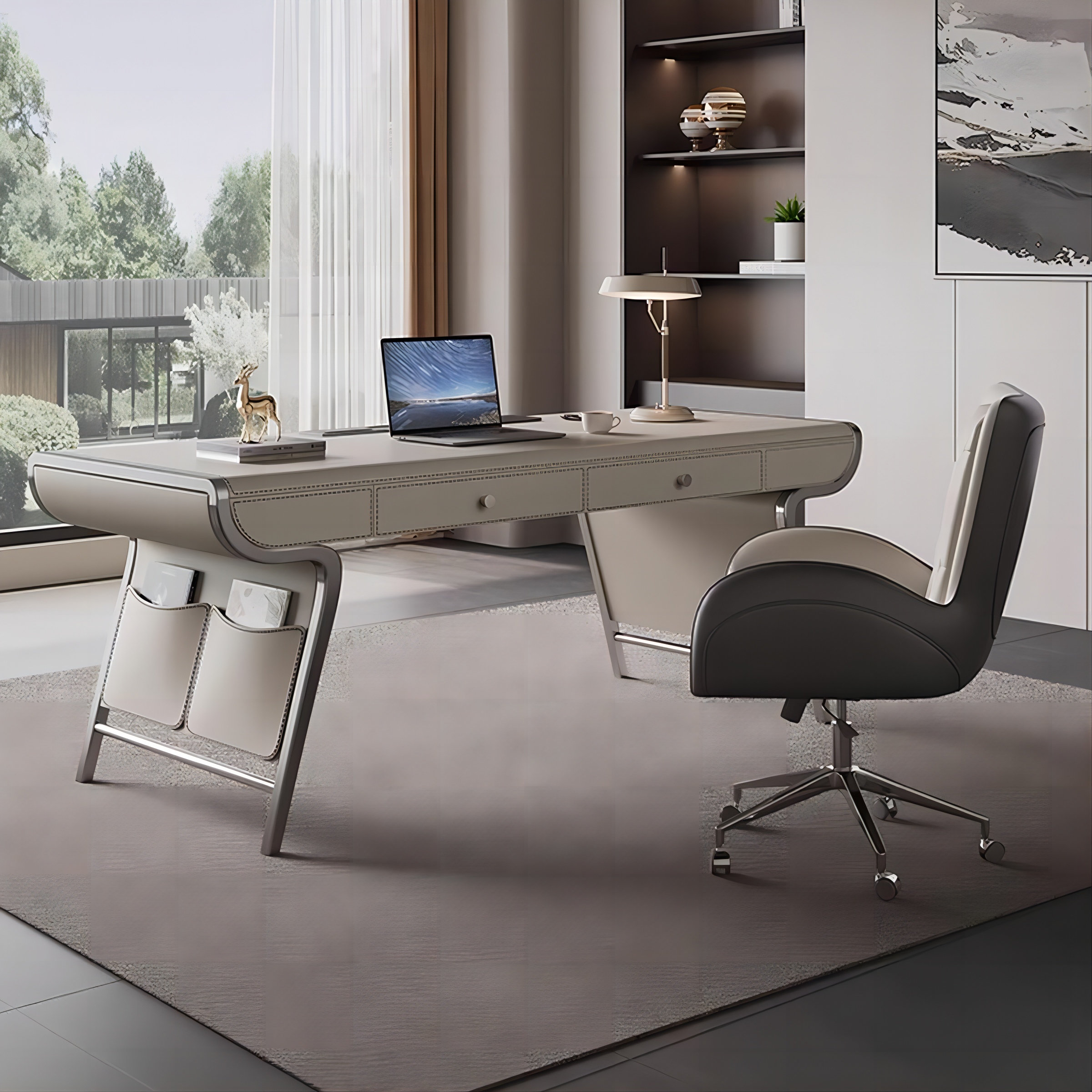 iCool Appliances TB5048608069399IA&Set&Size 2 Desk And Chair Set Office ...