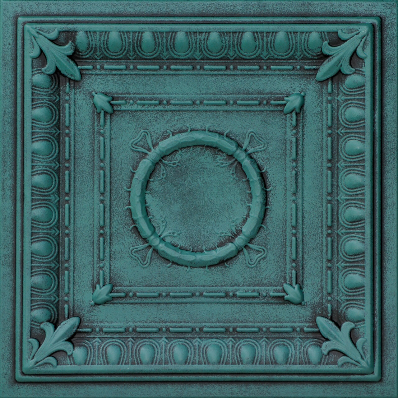 A La Maison Ceilings Romanesque Wreath 1.6 ft. x 1.6 ft. Polystyrene ...