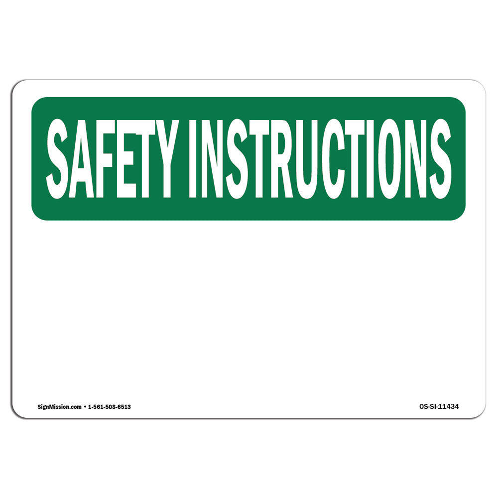SignMission Osha Safety Instructions Sign - Wayfair Canada