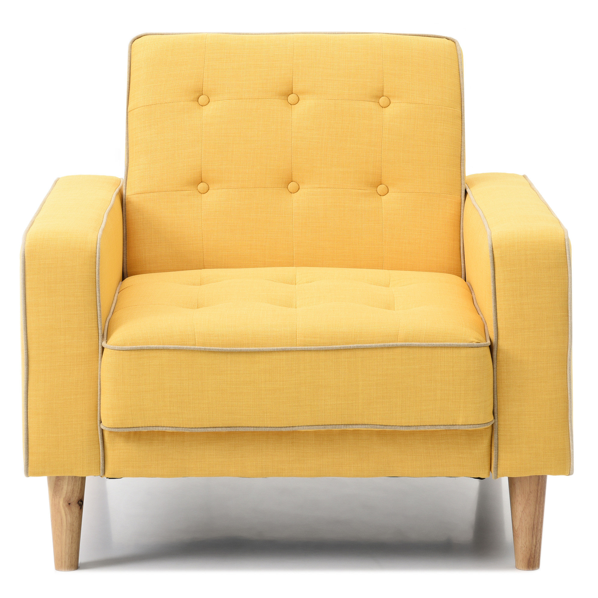 Hokku Designs Bright Yellow For Relaxing Time - 30"h 36"w 34"d Foam ...