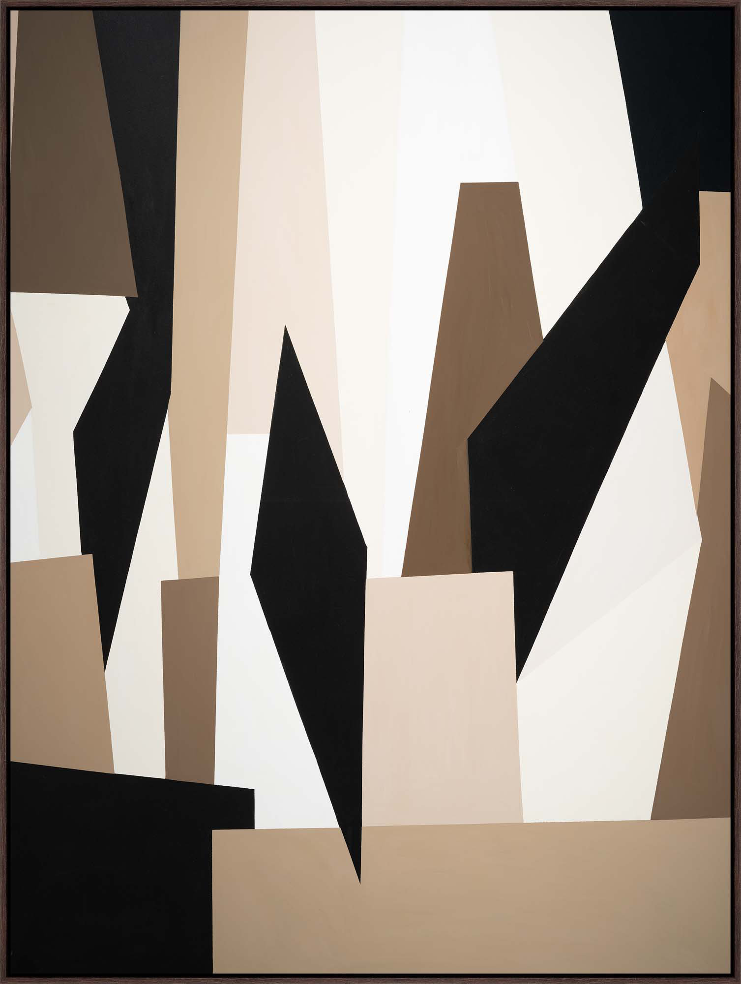 RFA Decor Neutral Points by H. Scott - Floater Frame Print on Canvas ...