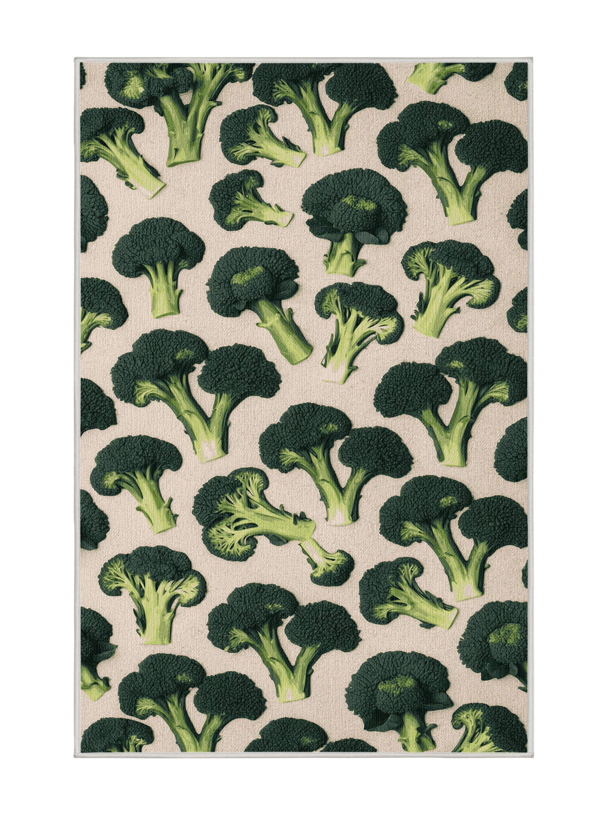 Dakota Fields Washable Broccoli Flowers Vegetables Area Rug | Wayfair