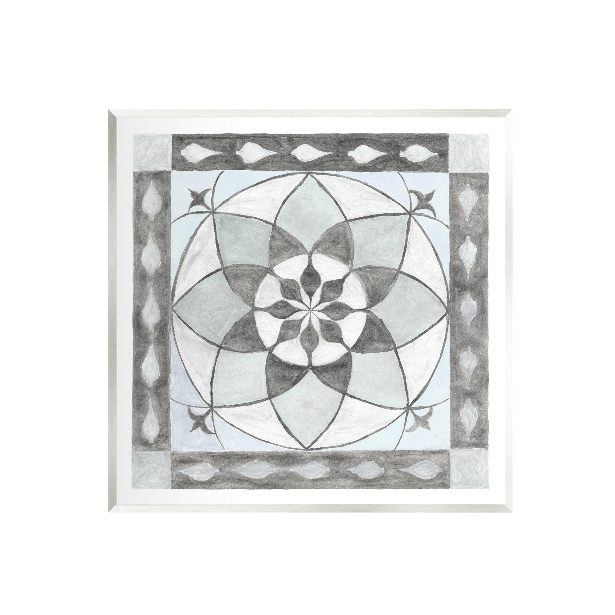 Stupell Industries Boho Symmetrical Geometric Shapes Wall Plaque Art By ...