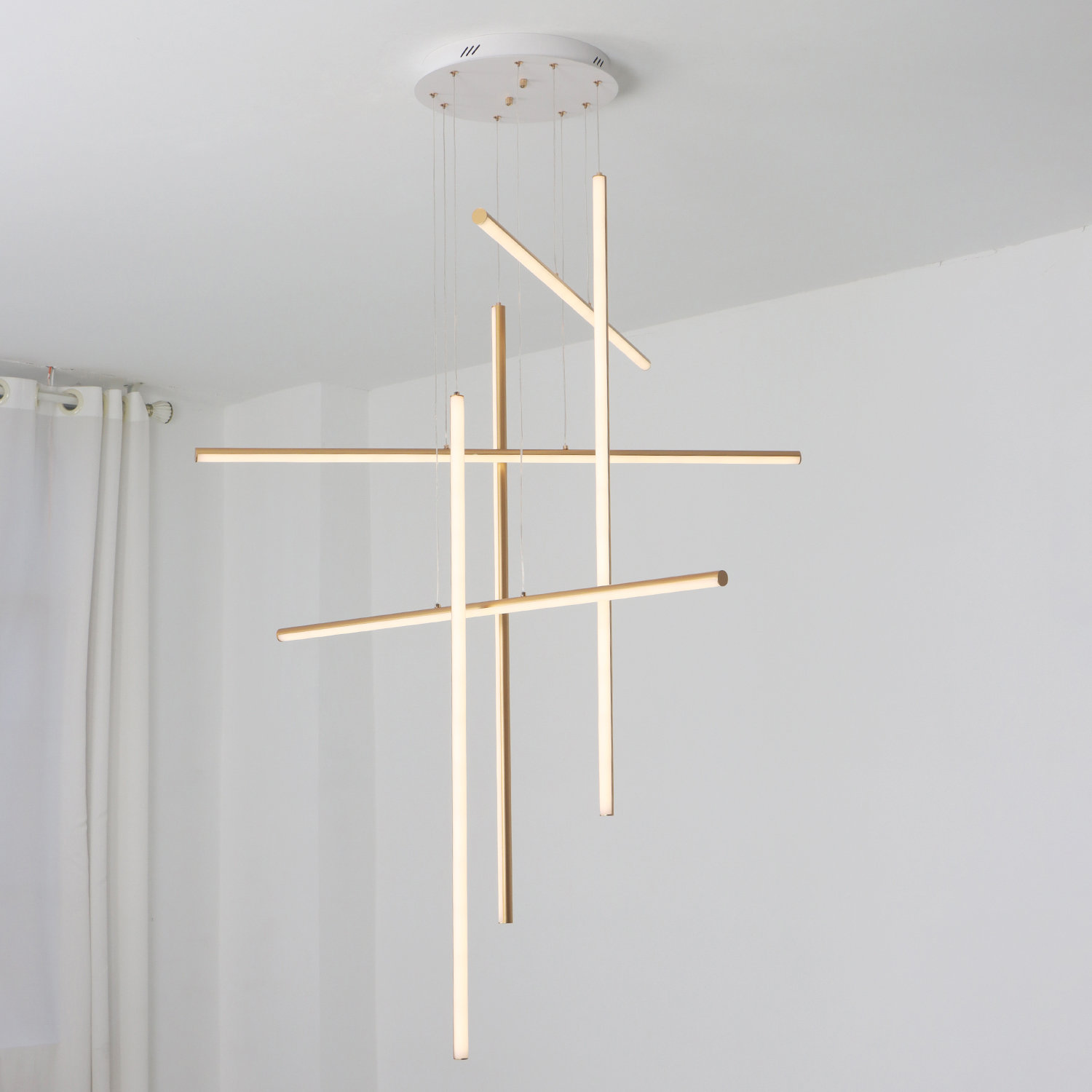 Ivy Bronx Jancar 6-Light Modern Sputnik Chandelier Stairs Hallway ...