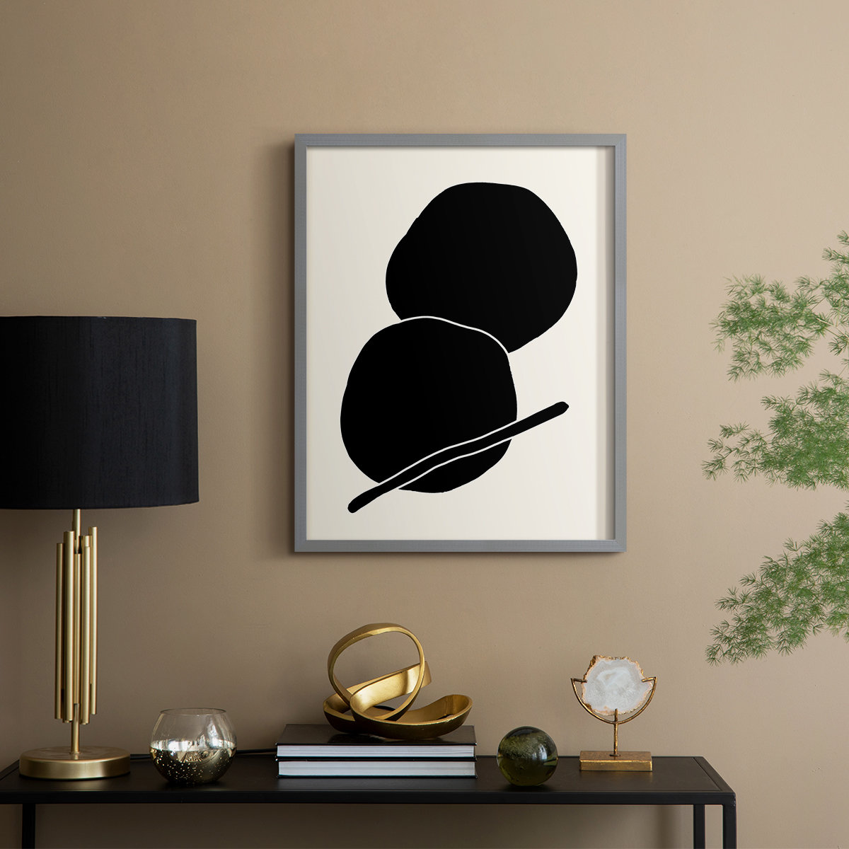 Winston Porter Sticks & Stones I V30 Framed Print Framed Print - Solid ...
