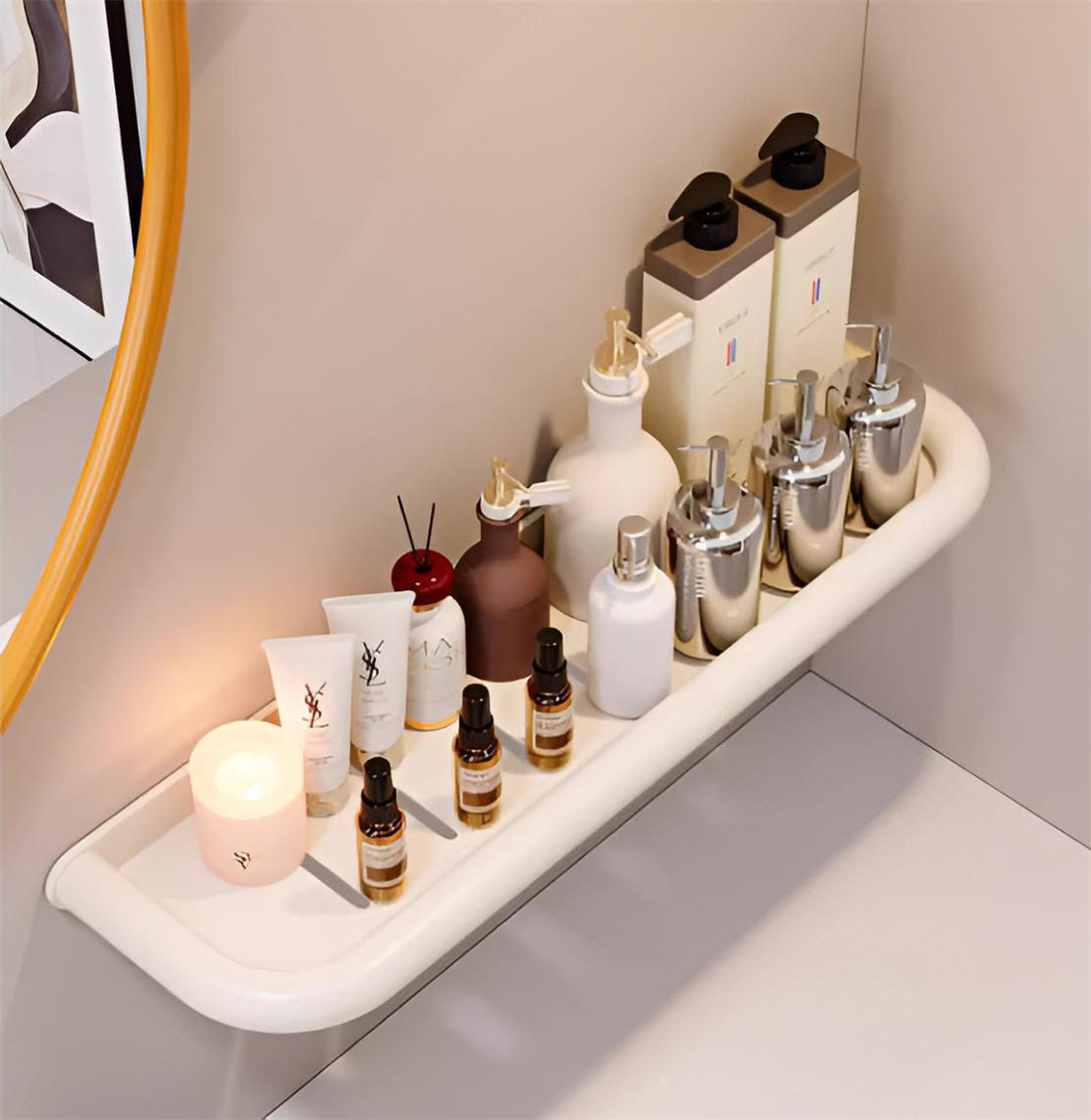 Corrigan Studio No-Drill Bathroom Corner Shelf - Wayfair Canada