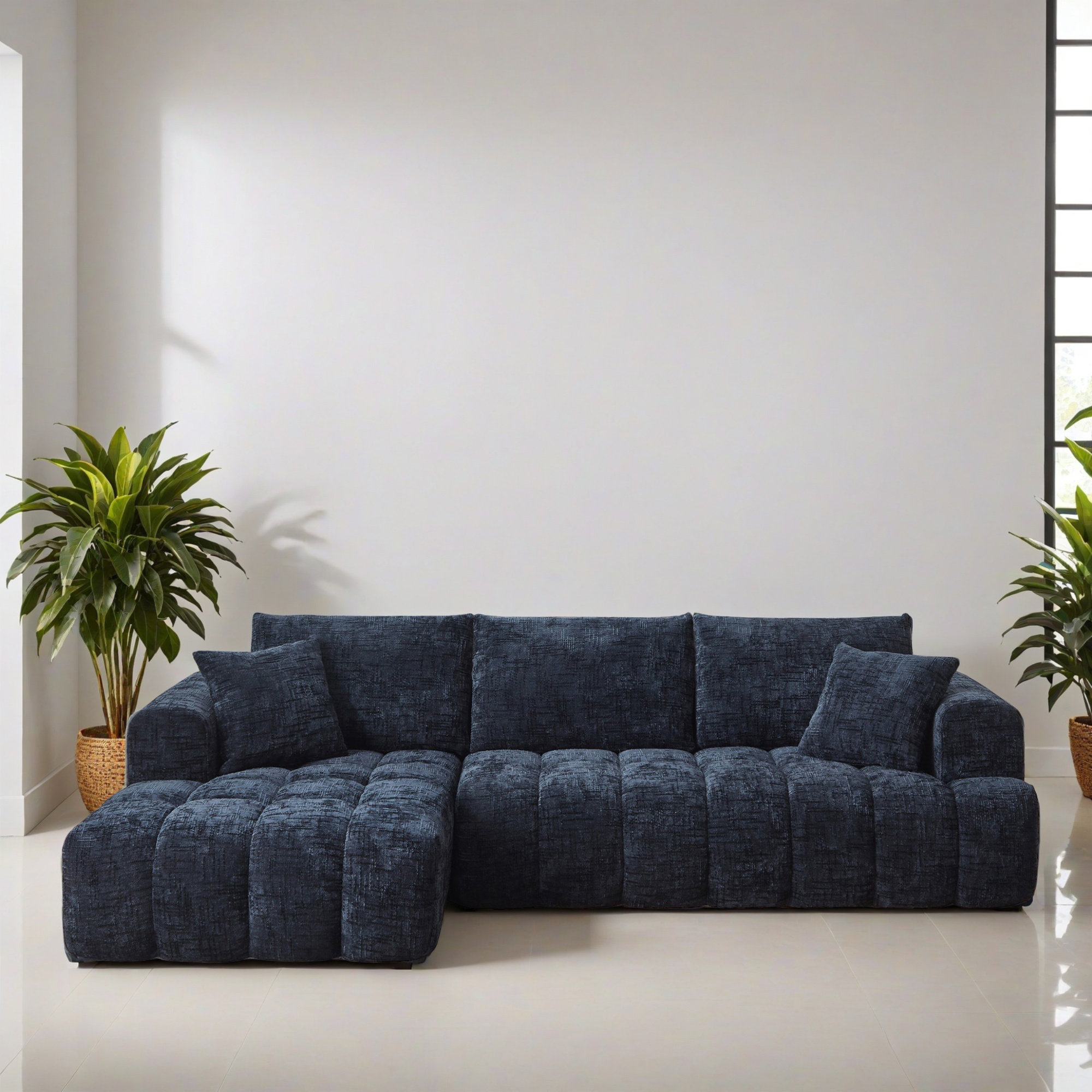 Latitude Run® 108.22" Left Hand Facing Sectional Couch with L-Shape ...
