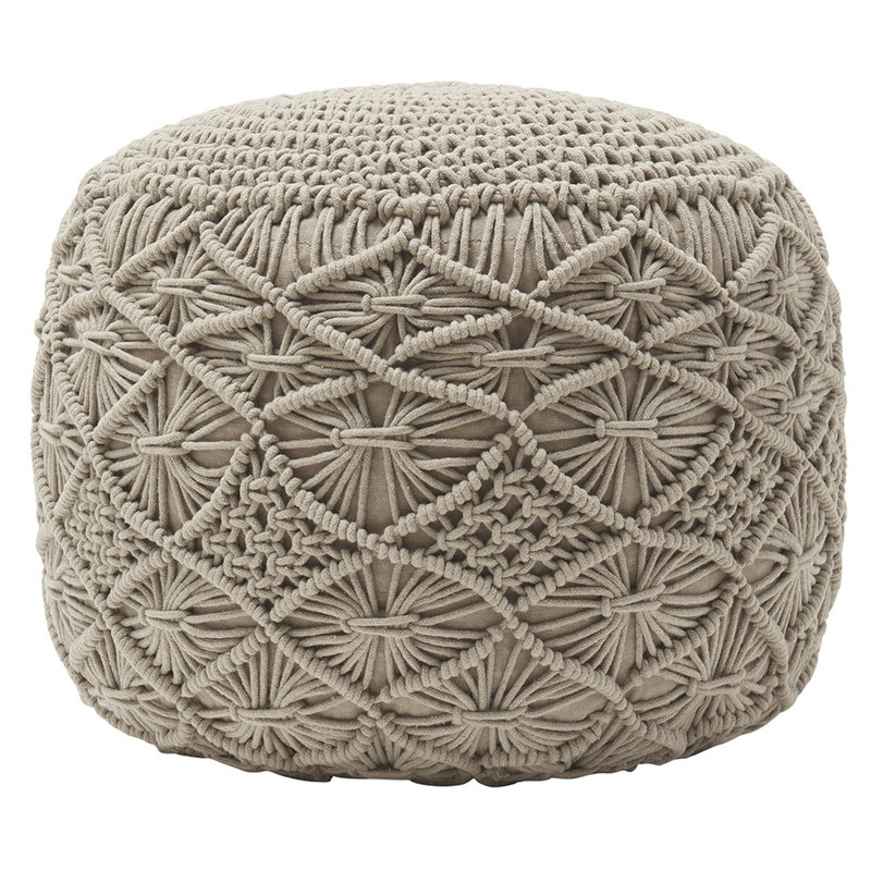 Dakota Fields Bejan Cotton Pouf Ottoman | Wayfair