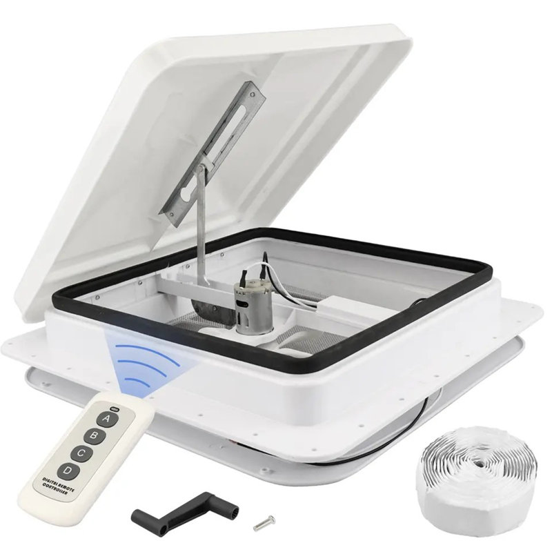 Artudatech 14" Smart Exhaust Fan With Remote Control For Roof | Wayfair