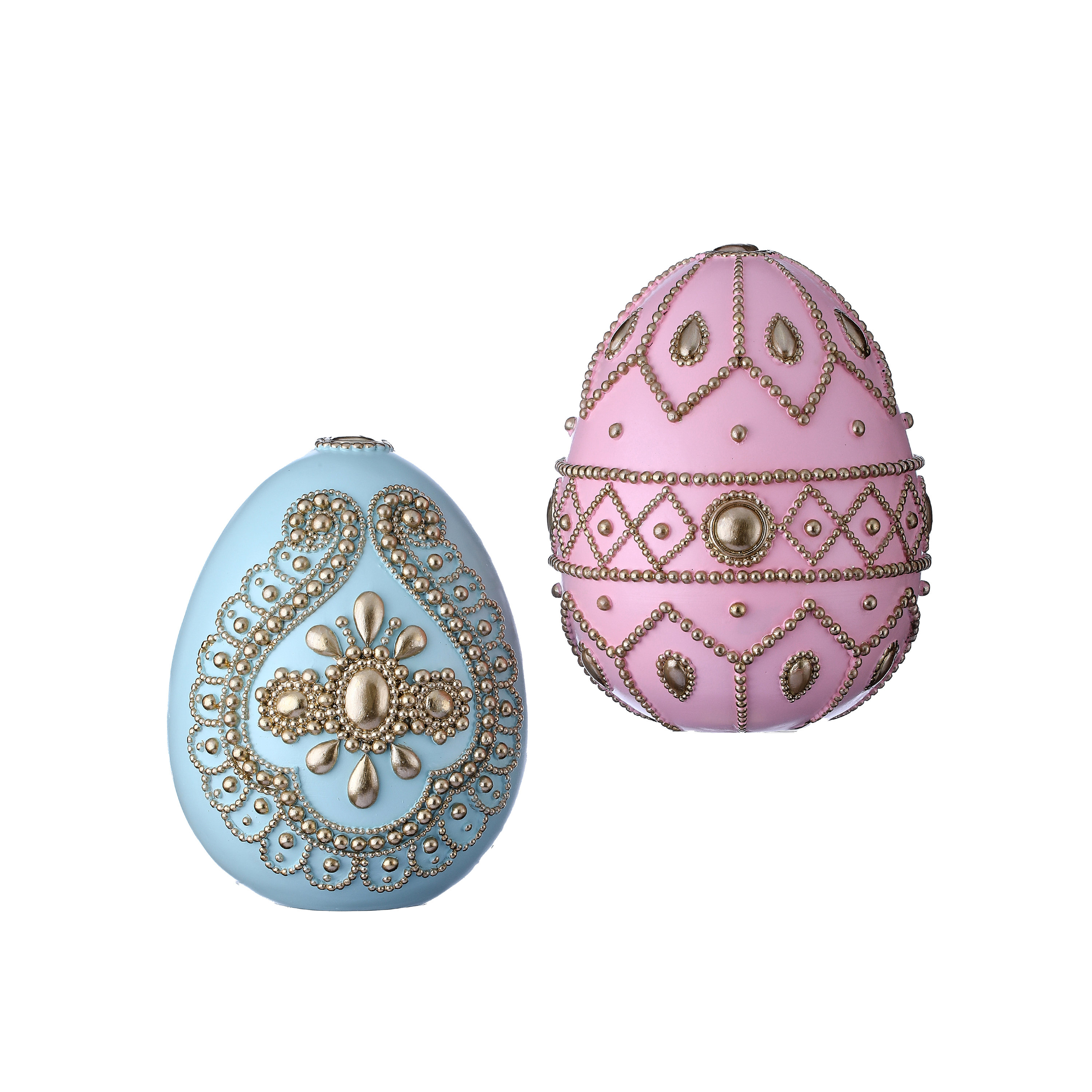 The Holiday Aisle® 8" Resin Royal Egg | Wayfair