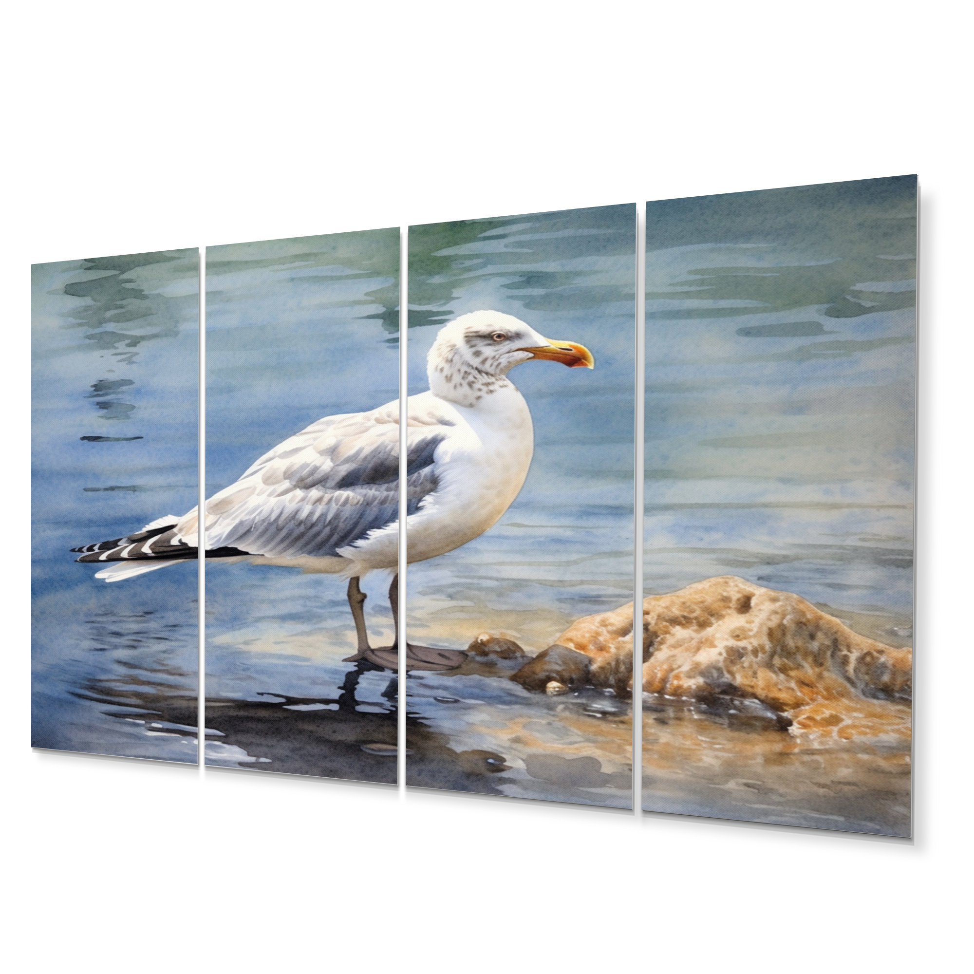 Highland Dunes Watchful Seagull III - Seagull Metal Wall Decor Set ...