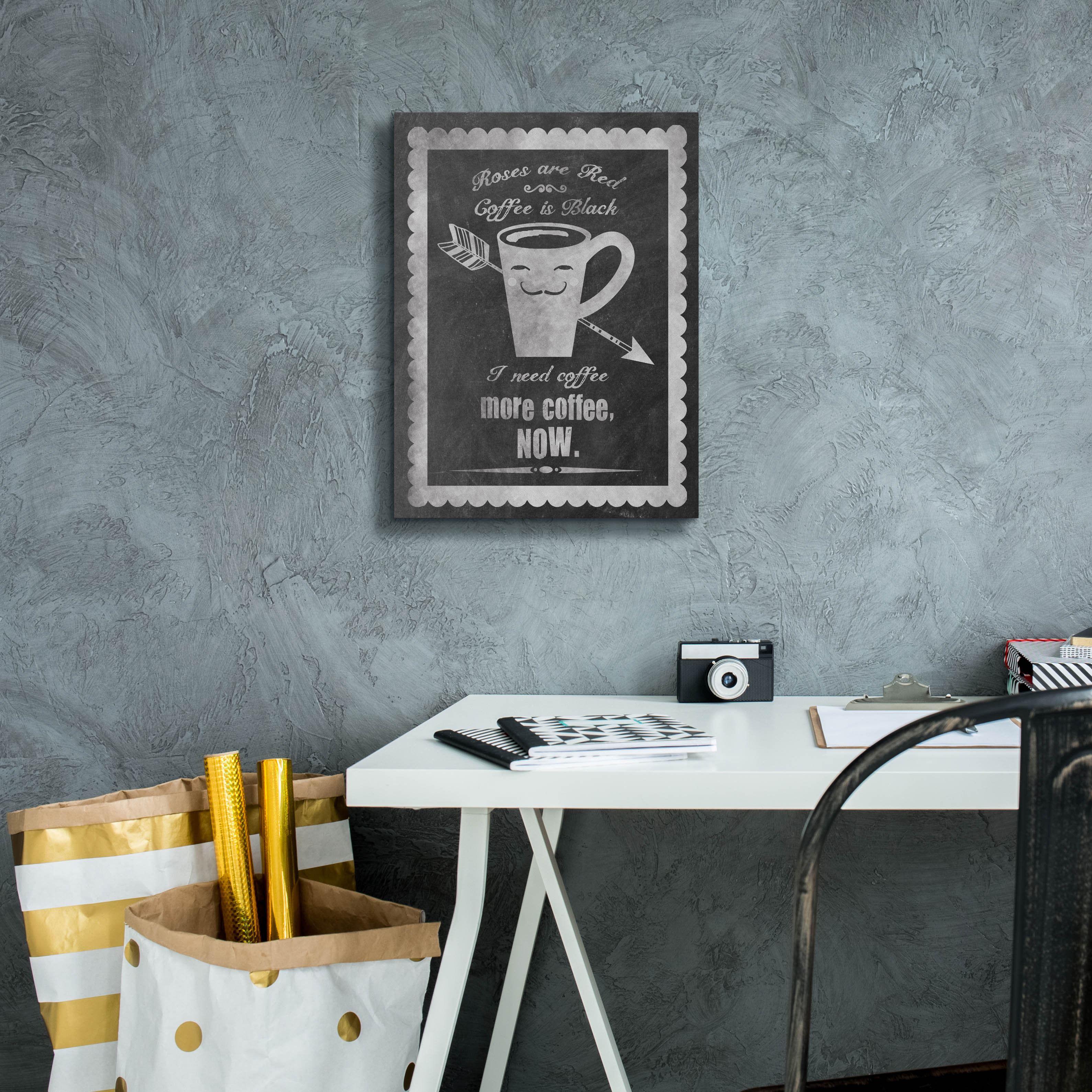Trinx 'Roses Coffee' by Erin Clark Canvas Wall Art | Wayfair