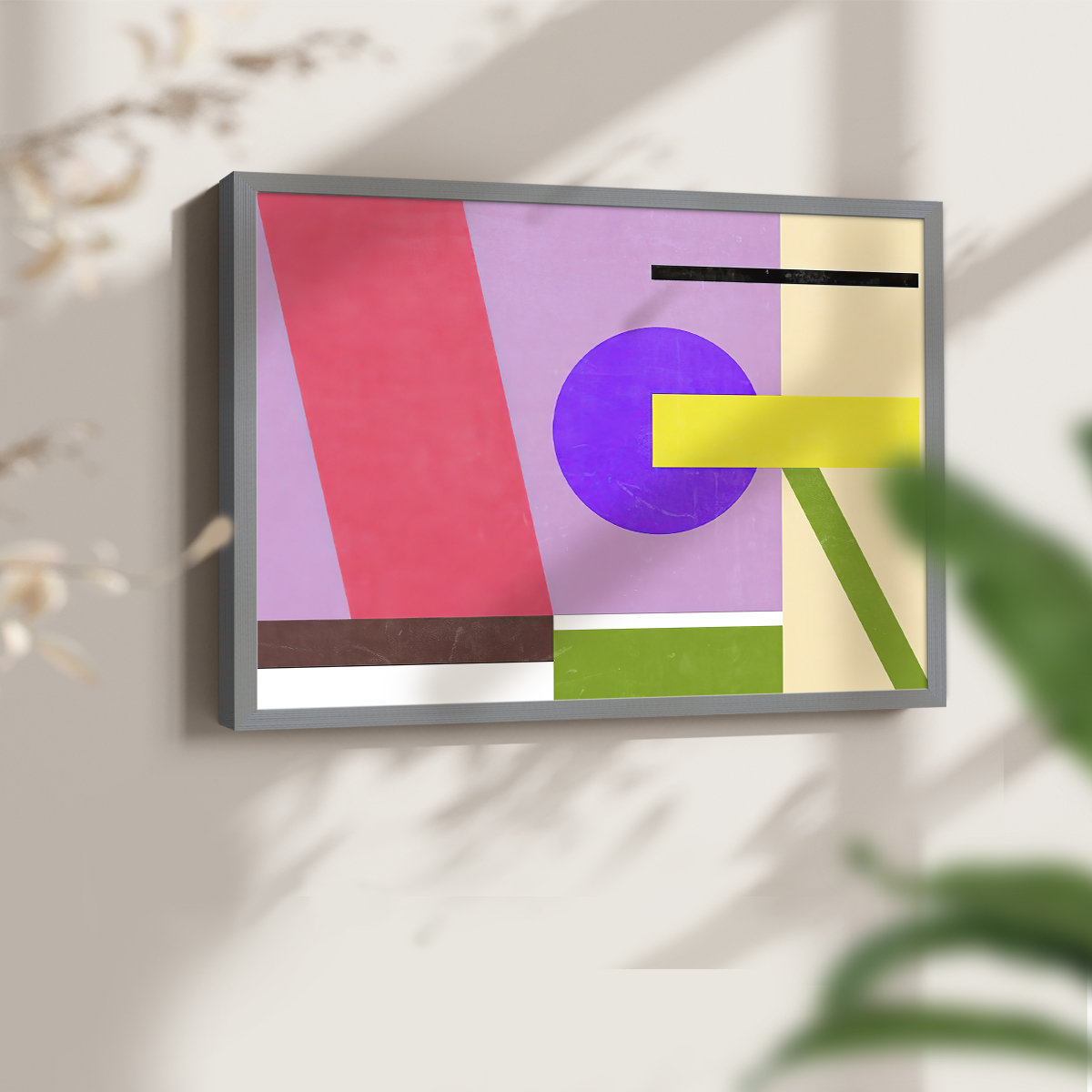 Wrought Studio™ Color Composition IV -Framed Print - Restickable | Wayfair