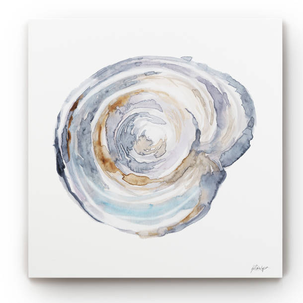 Wrought Studio Watercolor Tree Ring IV Framed On Canvas Print & Reviews ...
