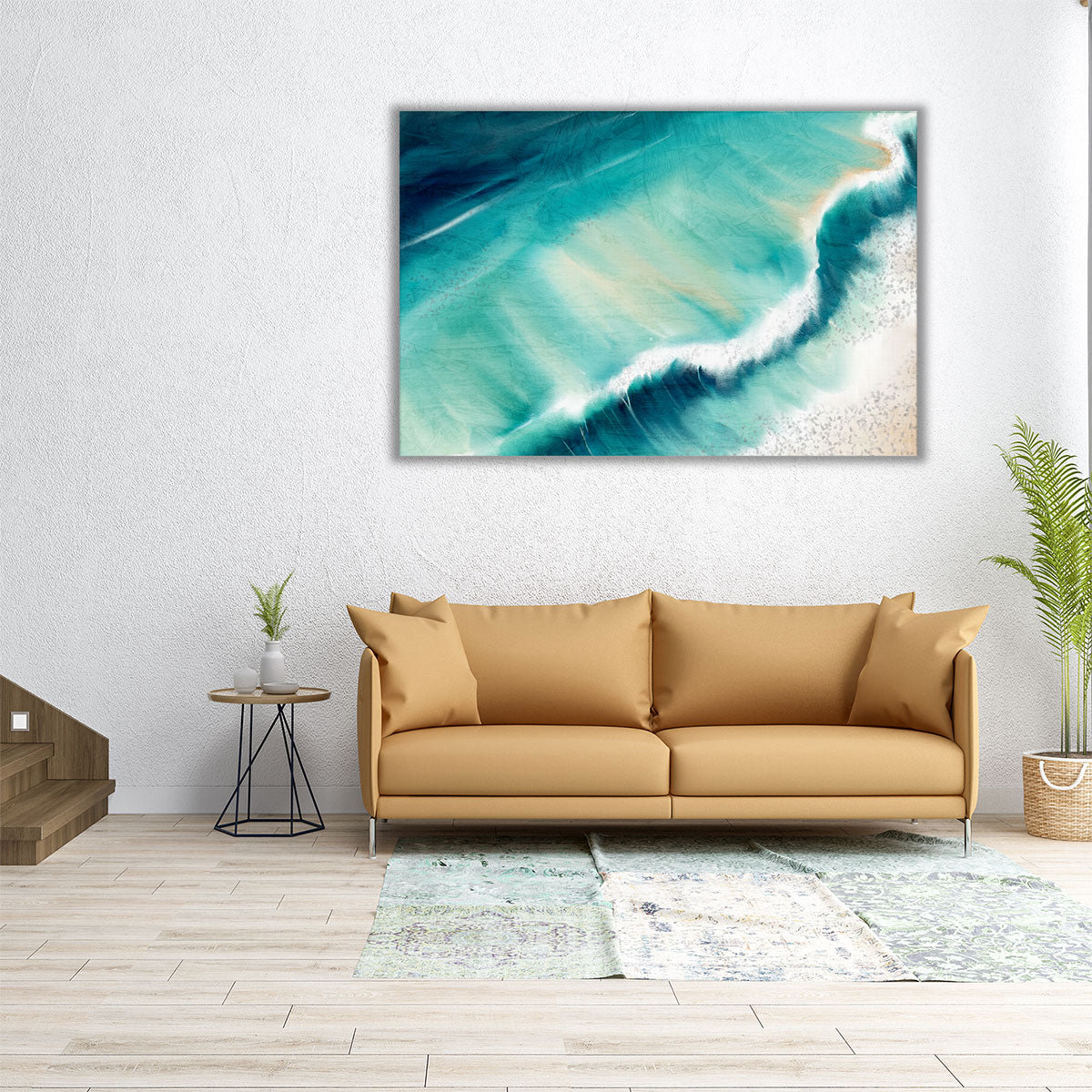 Latitude Run® Ariel Ocean - Canvas Print Wall Art | Wayfair