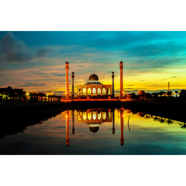 Ebern Designs Mosque On Canvas Print | Wayfair