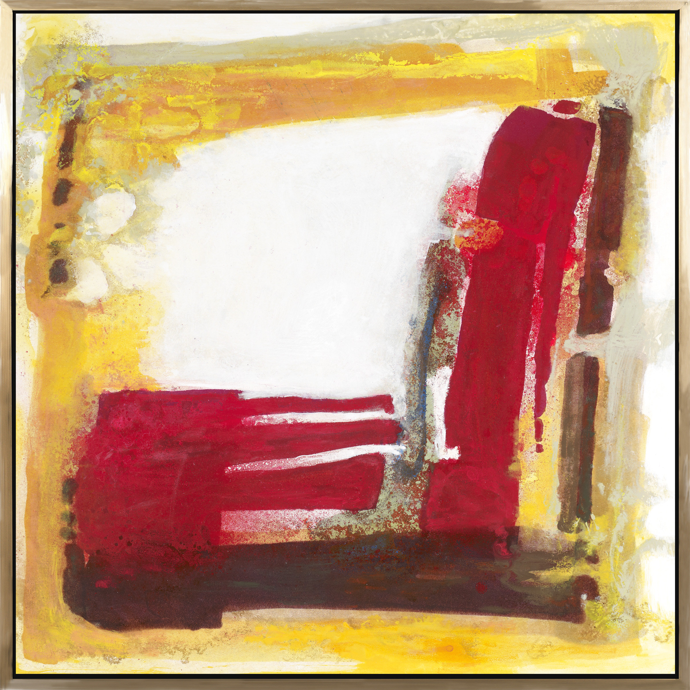 CHC Art, Inc. Red Void - Painting on Canvas | Wayfair