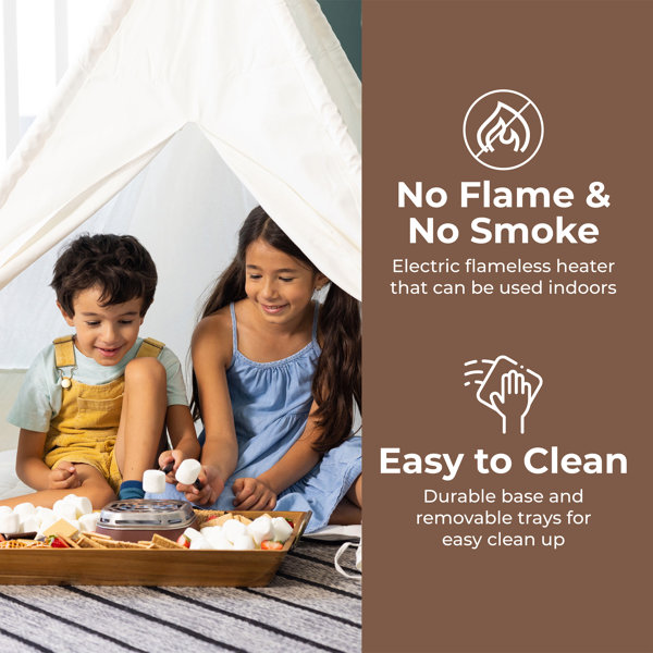 Nostalgia Indoor Electric Stainless Steel S'mores Maker With 4 ...