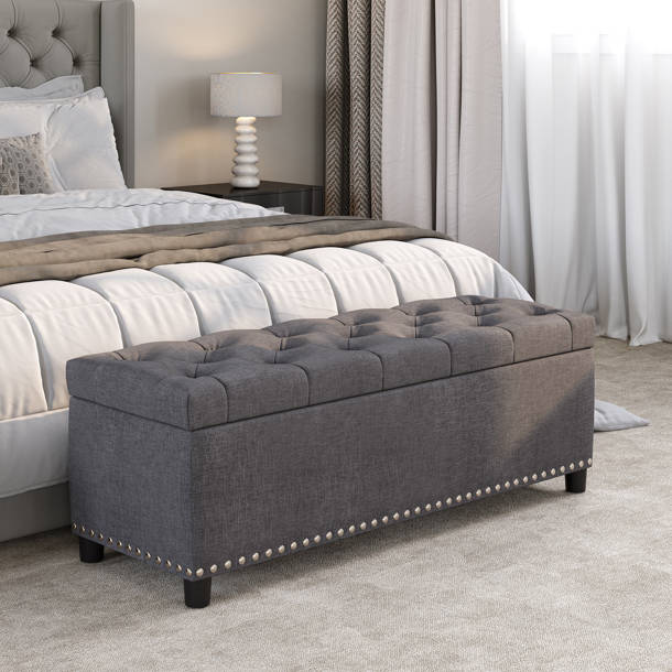 Latitude Run® Upholstered Storage Ottoman | Wayfair