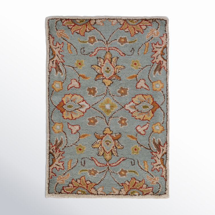 Birch Lane™ Arden Hand Tufted Wool Floral Indoor Rug & Reviews | Wayfair