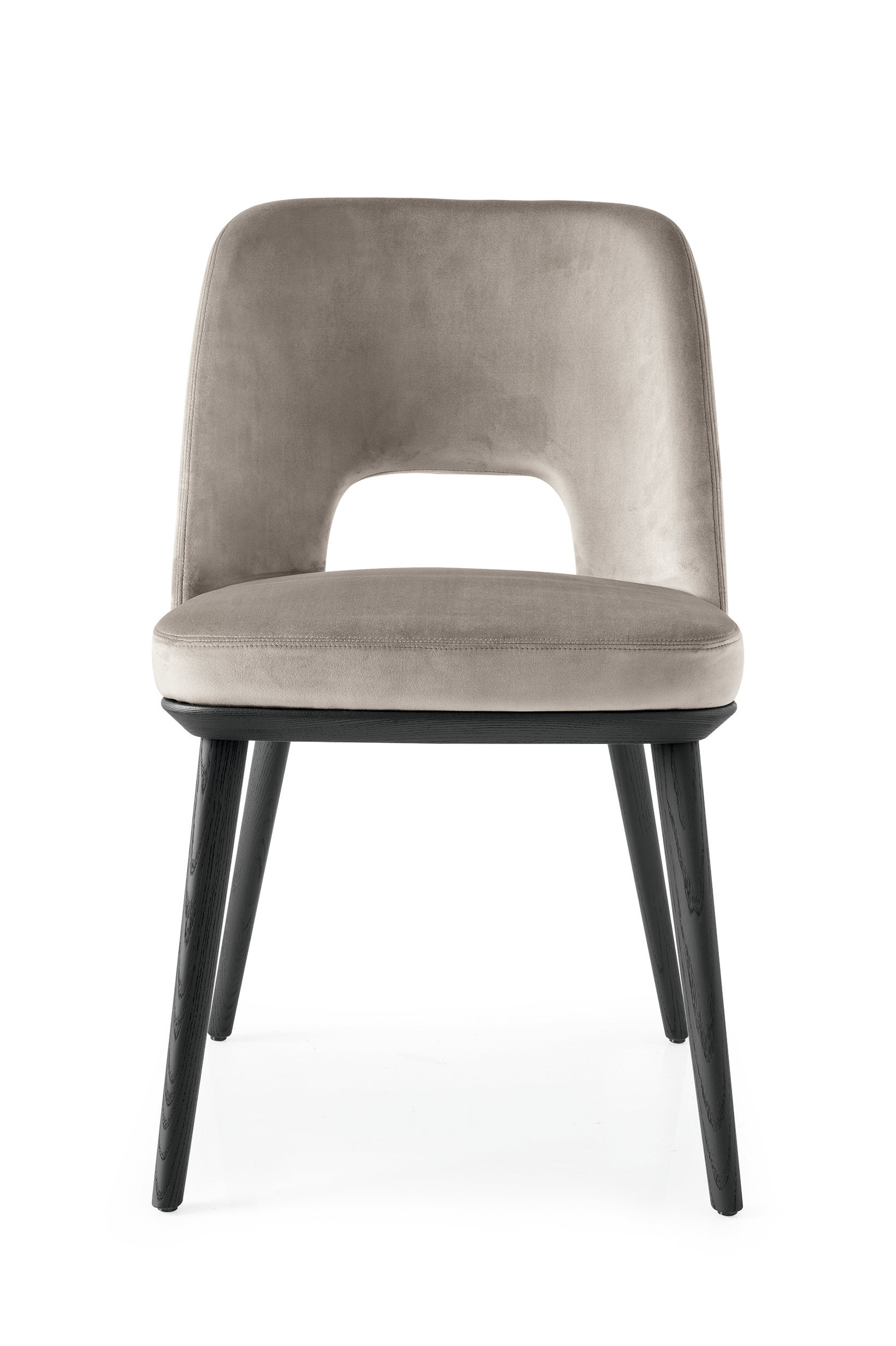 Calligaris Foyer Upholstered Open-Back Chair with Wooden Base | Wayfair