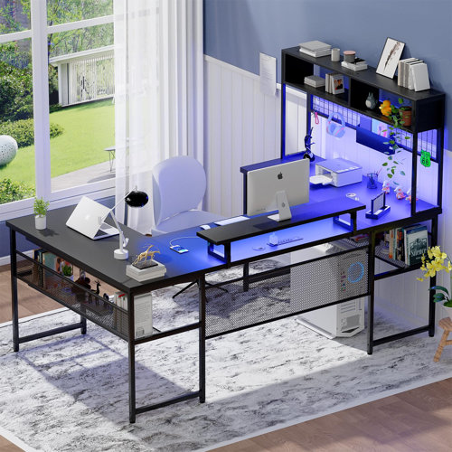 Gaming Desk Hutch Desks You'll Love | Wayfair