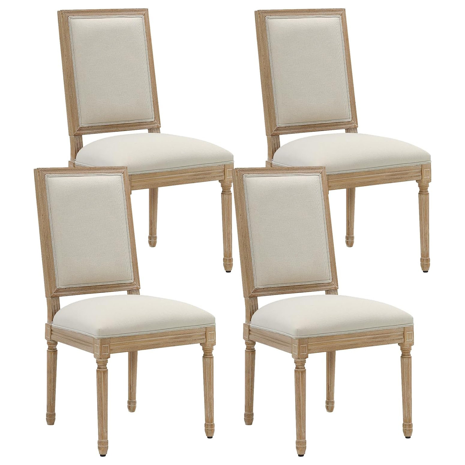 One Allium Way® French Country Dining Chairs - Upholstered Rectangular ...