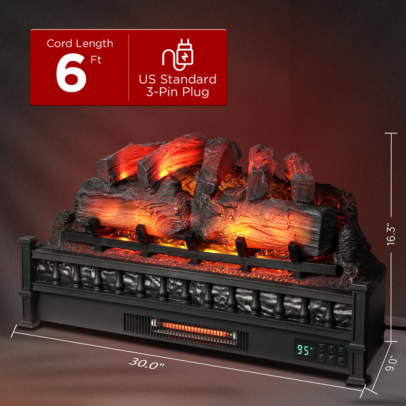 fireplace log length