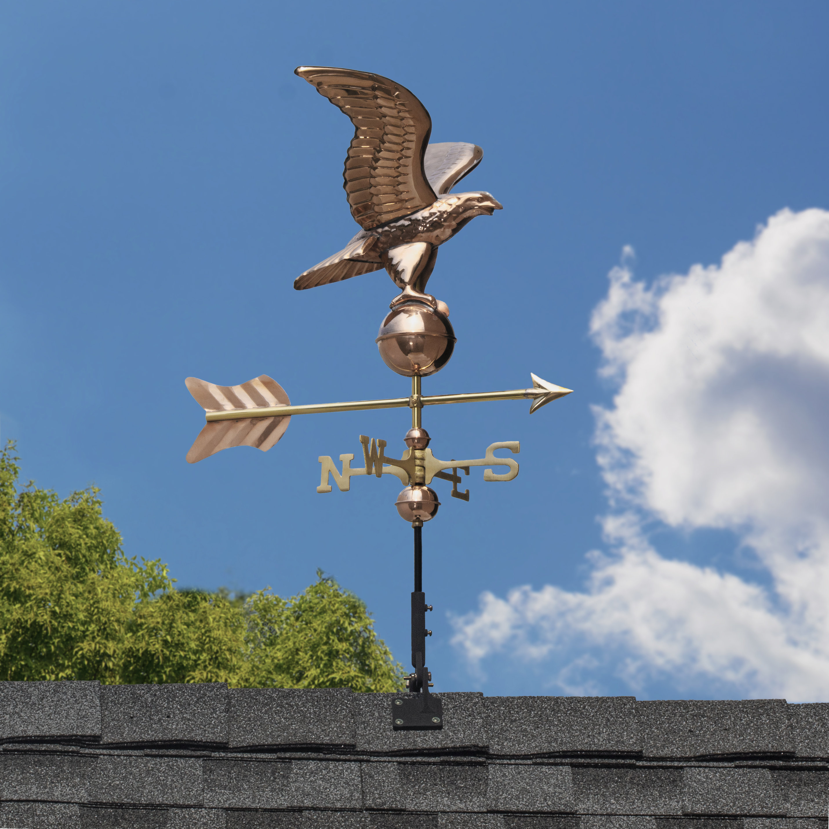 Millwood Pines Danise Cottage Eagle Weathervane & Reviews | Wayfair