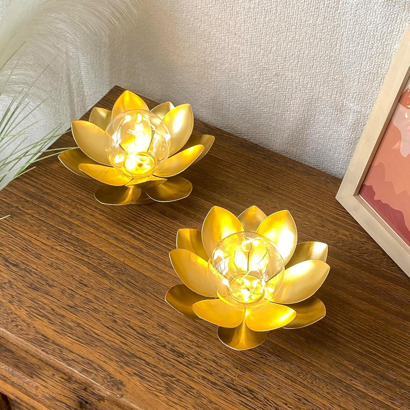 Mercer41 Golden Lotus Table Lamp | Wayfair