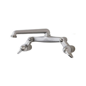 Pfister Wall Mount Laundry Faucet with Compression Valves and Double ...