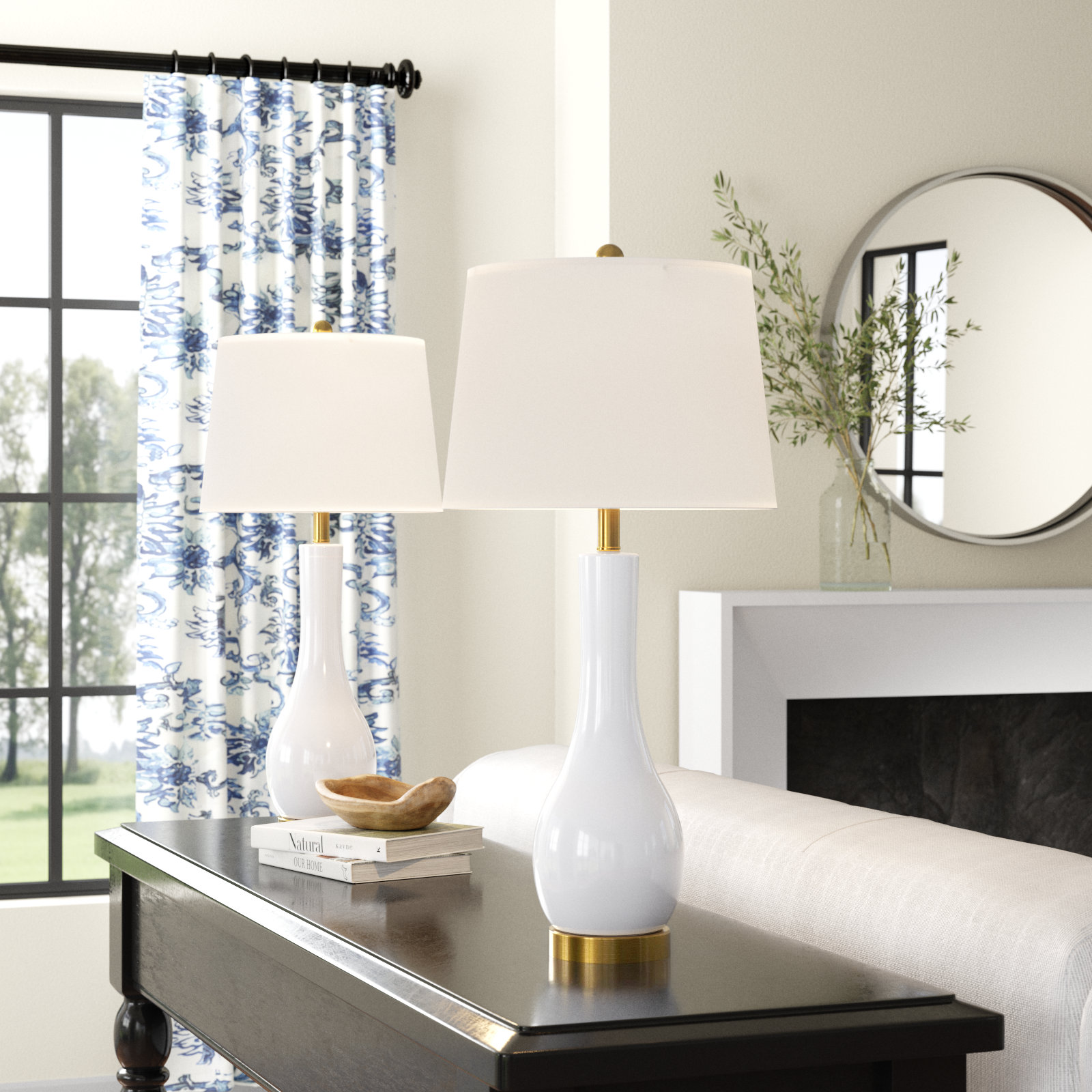 Three Posts™ Leithgow 28.5" Table Lamp Set with USB & Reviews | Wayfair