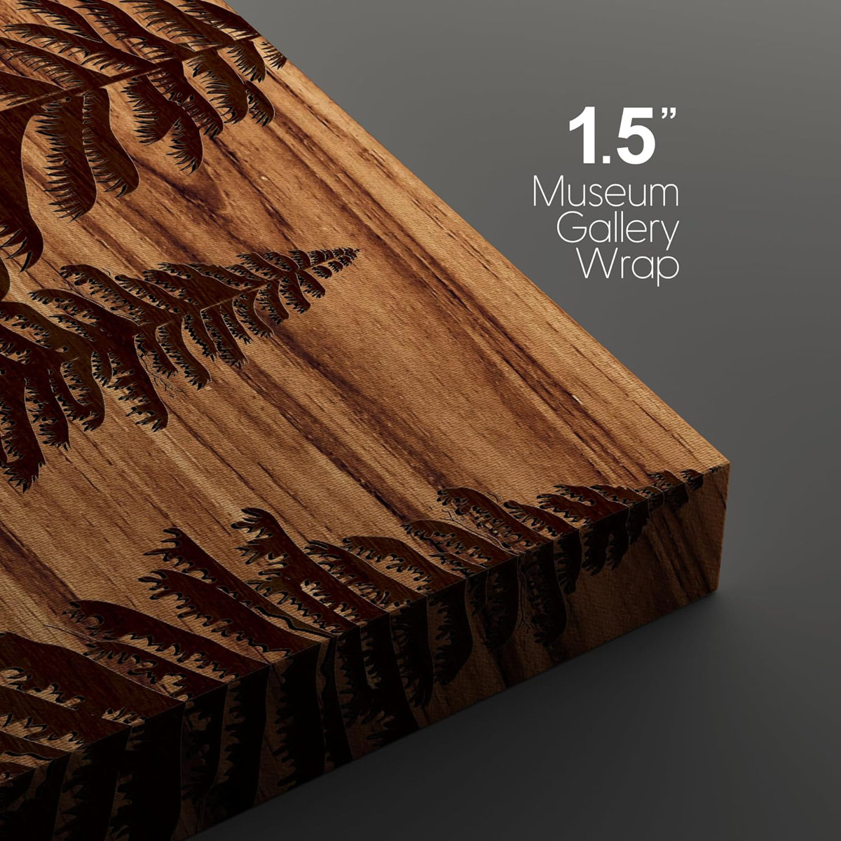 IDEA4WALL Western Wood Effect Landscape Brown Pine Tree Forest Nature ...