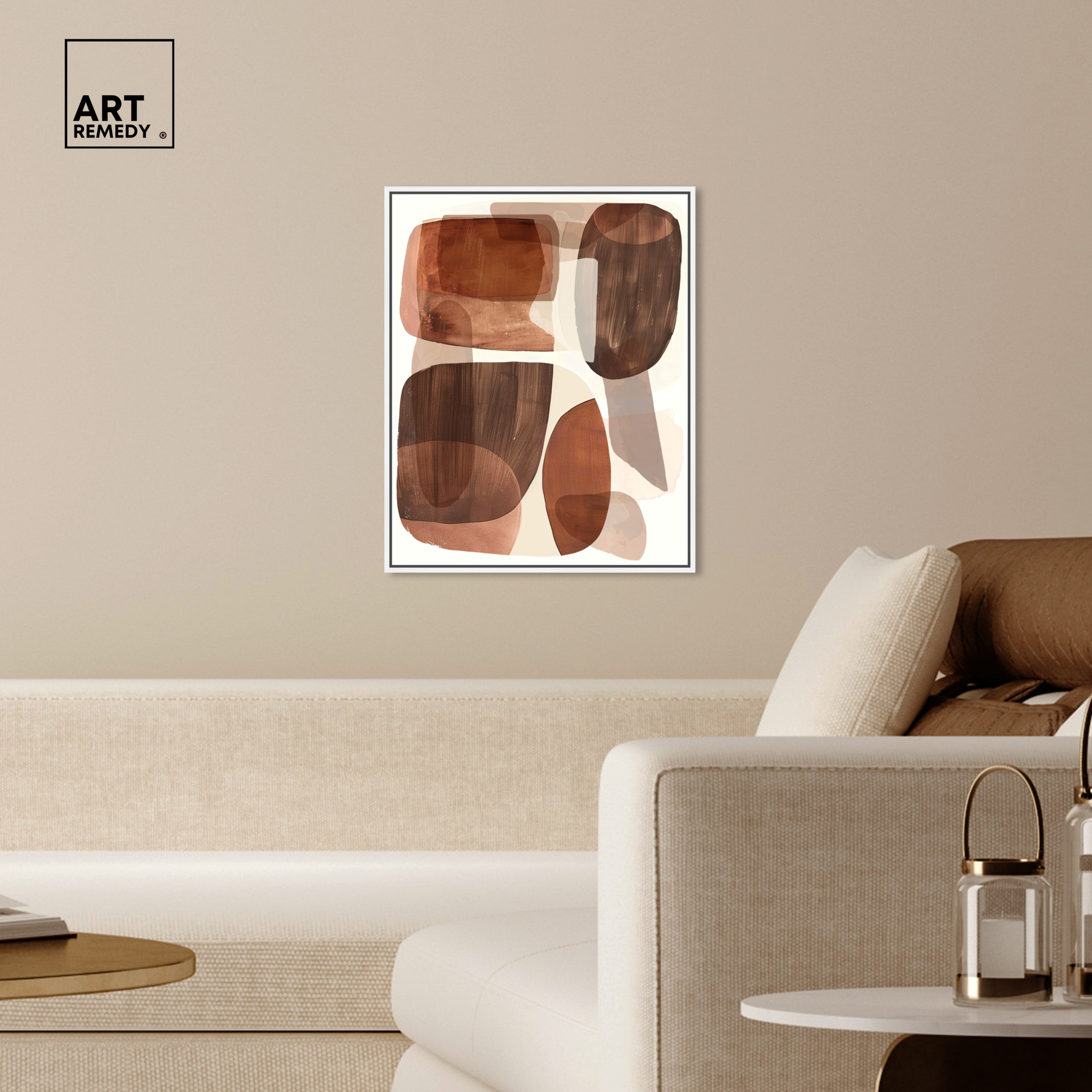 Art Remedy Utah Hills II Modern Earth Tone Abstracts Wall Art by Art ...
