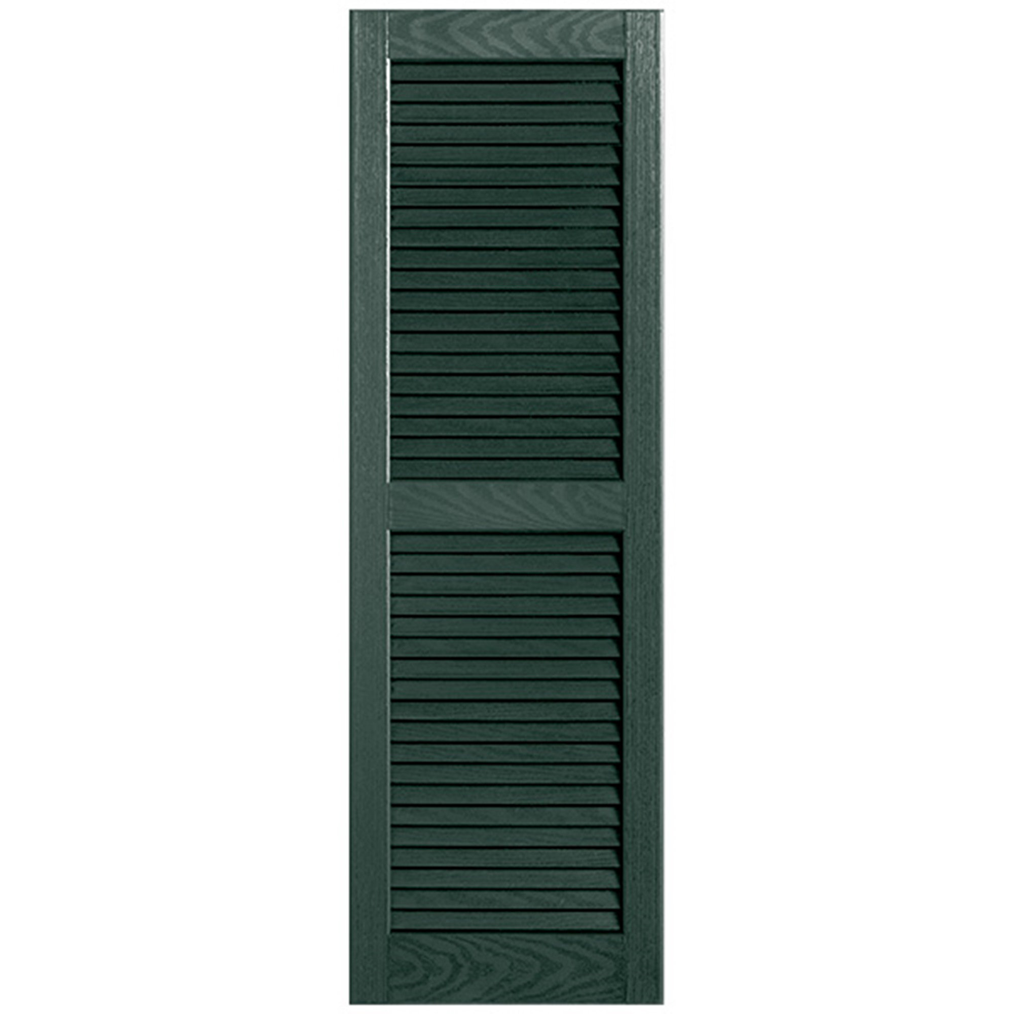 Alpha Shutters Straight Top Open Louver Shutters Pair & Reviews | Wayfair