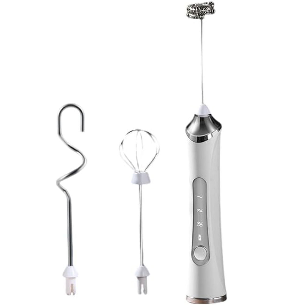 frler Rechargeable Milk Frother 3-Speed Electric Fast Handheld Drink ...