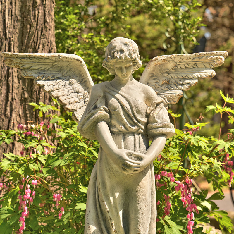 Astoria Grand Angel Magnesium Garden Statue & Reviews | Wayfair