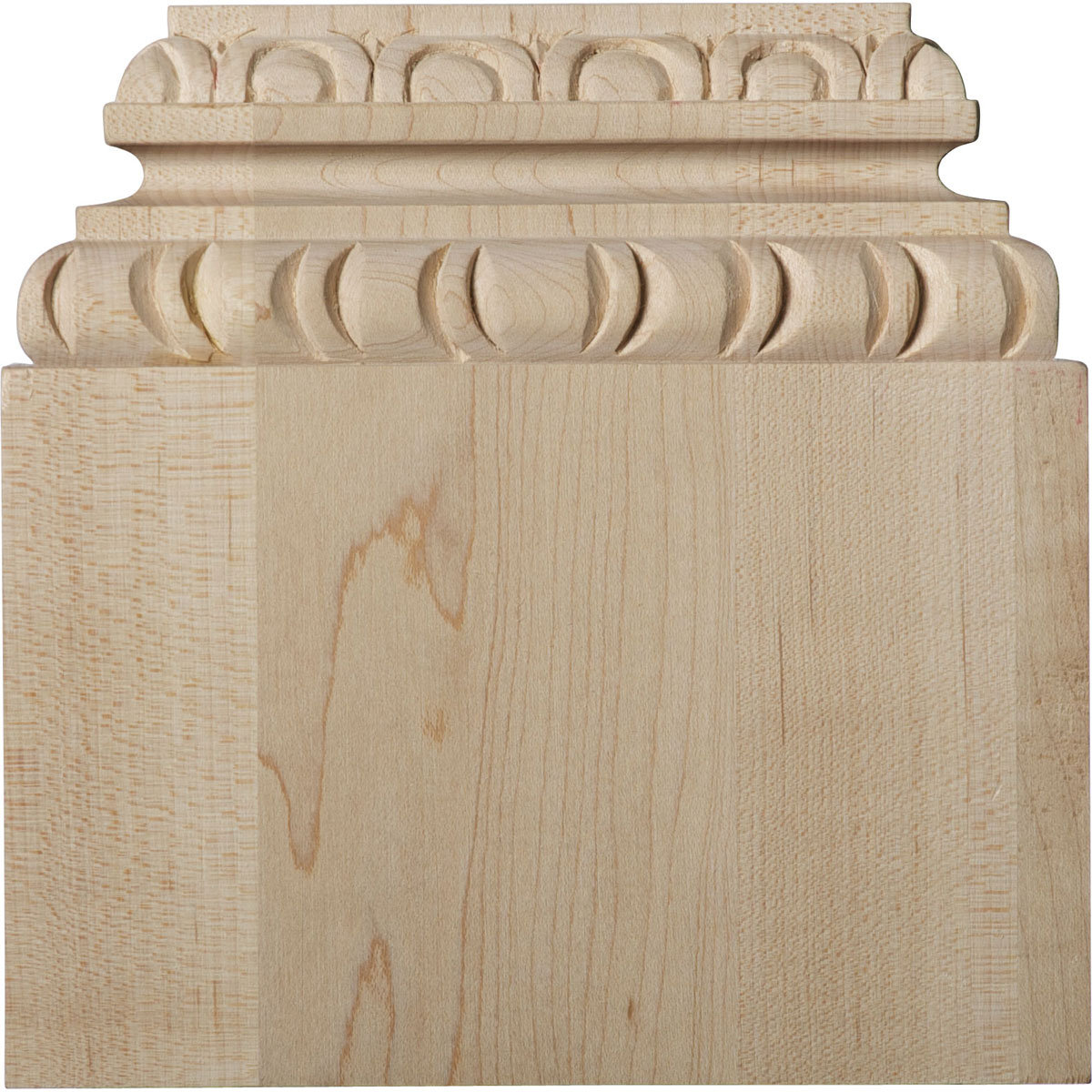 Ekena Millwork 6'' H x 4.125'' W x 2'' D Wood Base Plinth | Wayfair