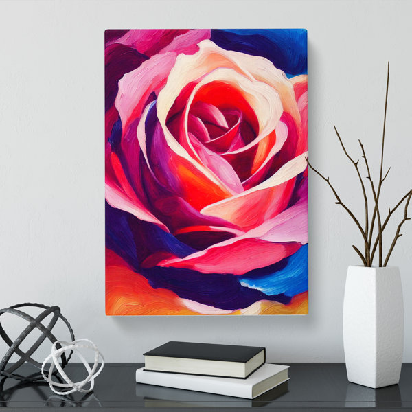 Marlow Home Co. Bellburns Rose Flower Vol.4 - Wrapped Canvas Graphic ...