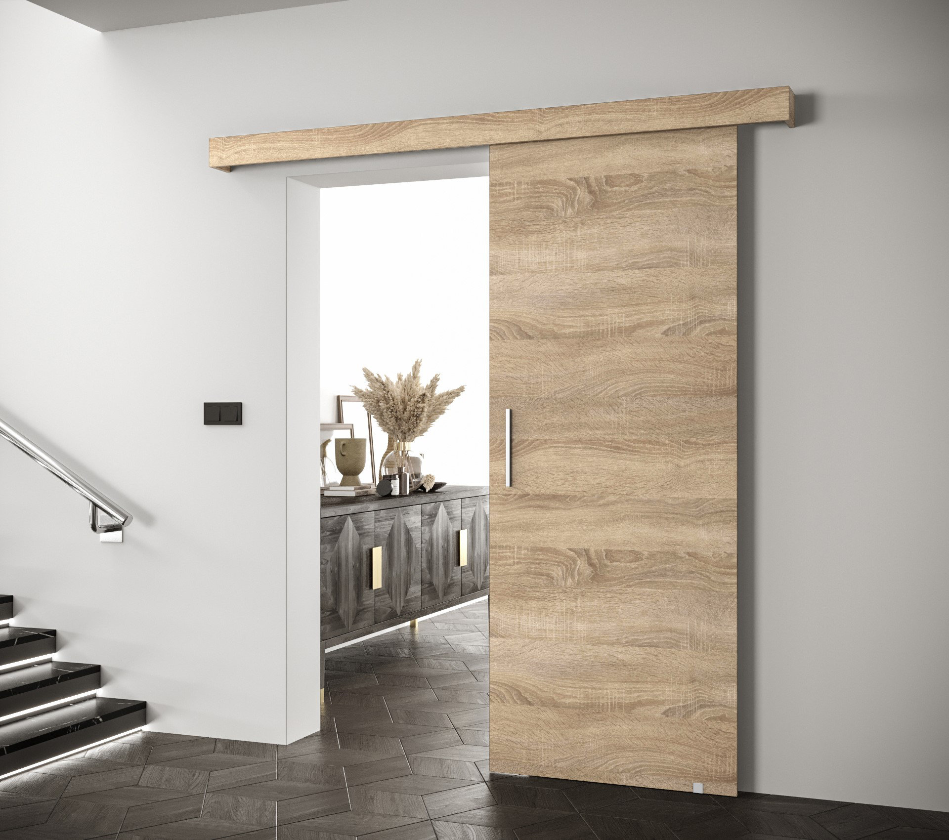 Ebern Designs Jaciyah Sliding Doors Laminate | Wayfair.co.uk