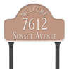 Montague Metal Products Inc. Welcome 3-Line Lawn Address Sign - Wayfair ...