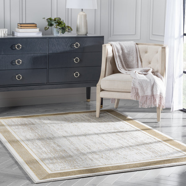 Well Woven Cairo Filippa Border Vintage Yellow Rug & Reviews | Wayfair ...
