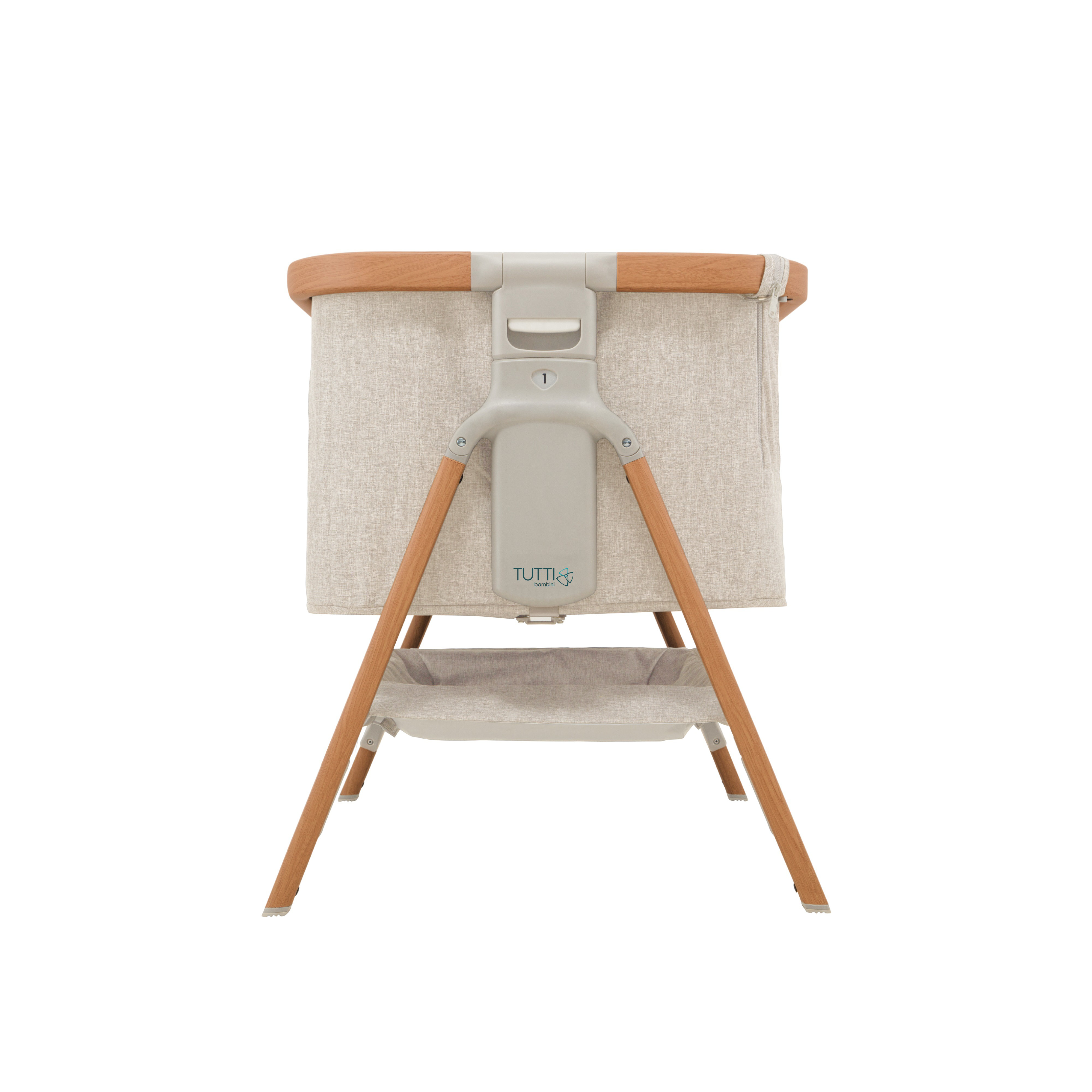 George Oliver Cozee Bedside Bassinet in Scandinavian Walnut / Ecru ...