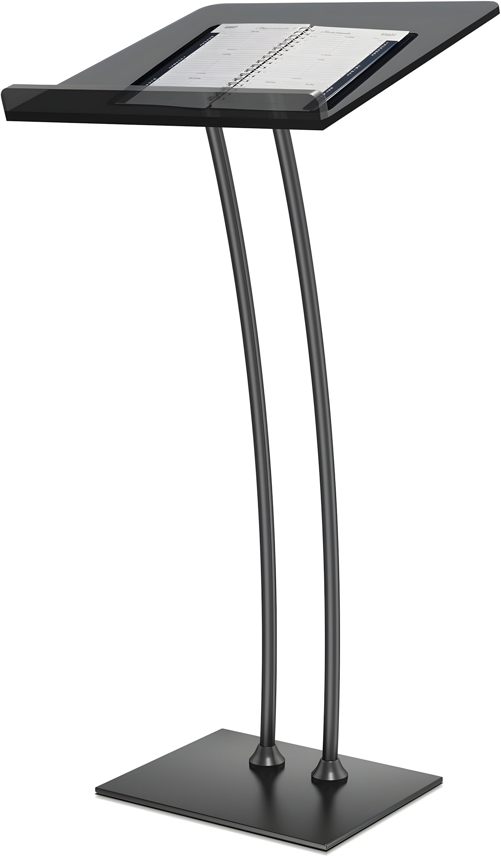 Co-t Modern Acrylic Podium Lectern With Iron Base, 10MM Thickened ...