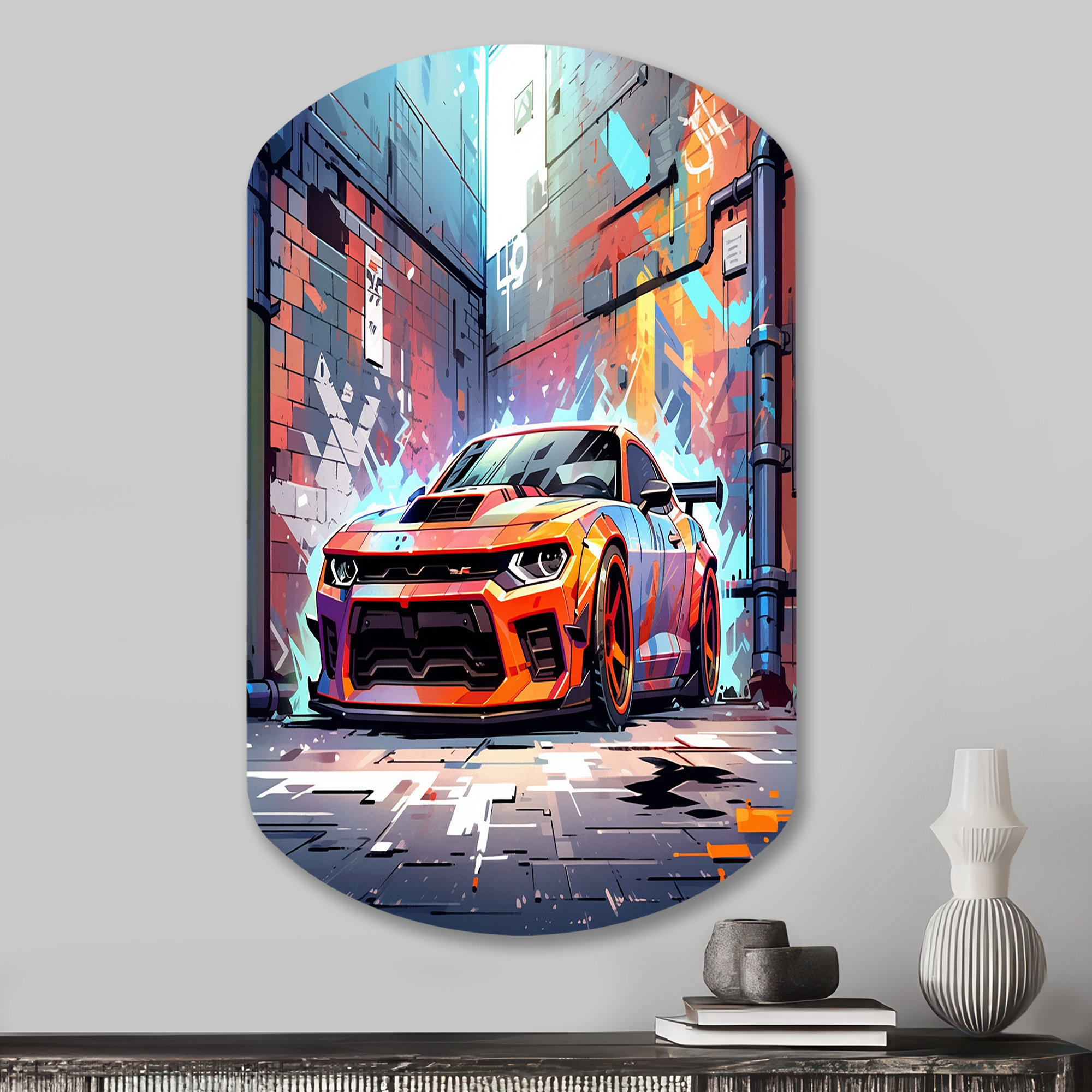 Lark Manor Graffiti Muscle Car III - Car Muscle Car Cylinder Shape ...